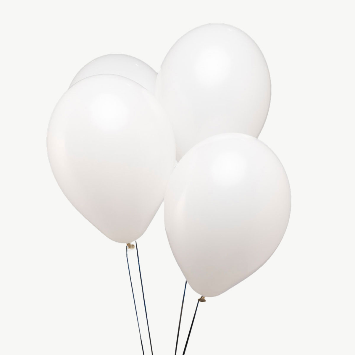 White Balloons - Same Day Delivery